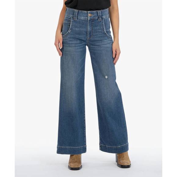Kut from the Kloth | Jeans | New Kut From The Kloth Meg High Rise Wide Leg Jeans In Dark Stone ...
